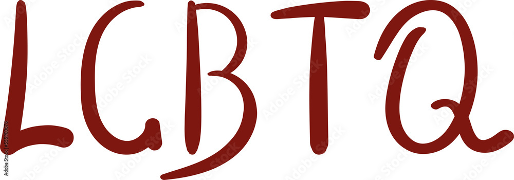 Gender Doodle Lettering. Inscription LGBTQ. LGBT symbol Stock ...