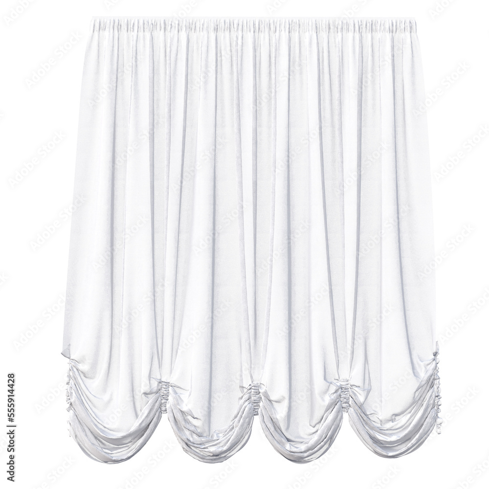 curtain isolated on a transparent background, 3D illustration, cg ...