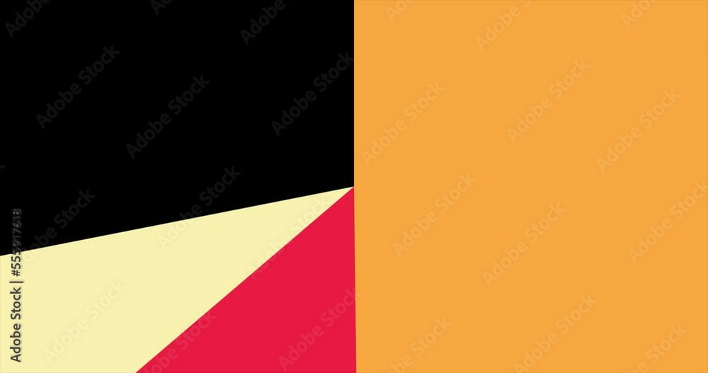 transparent background transition animation of creamy red round field ...