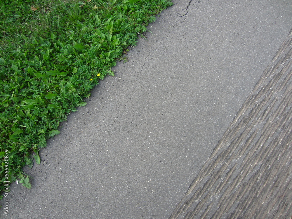 Repair of asphalt pavement. The top layer is removed by applying ...