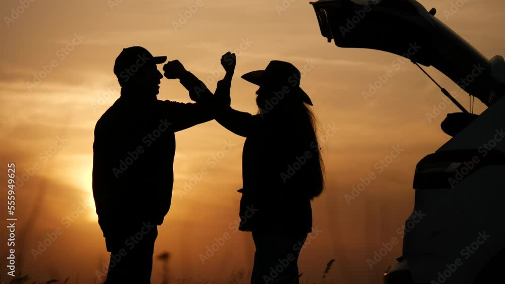 tourists touch elbows social distance. bump avoid greeting. coronavirus ...