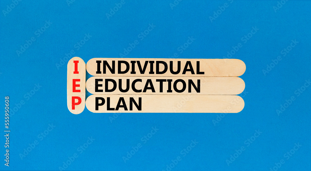 IEP individual education plan symbol. Concept words IEP individual ...