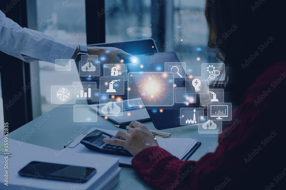Foto de Digital transformation technology strategy, digitization and ...