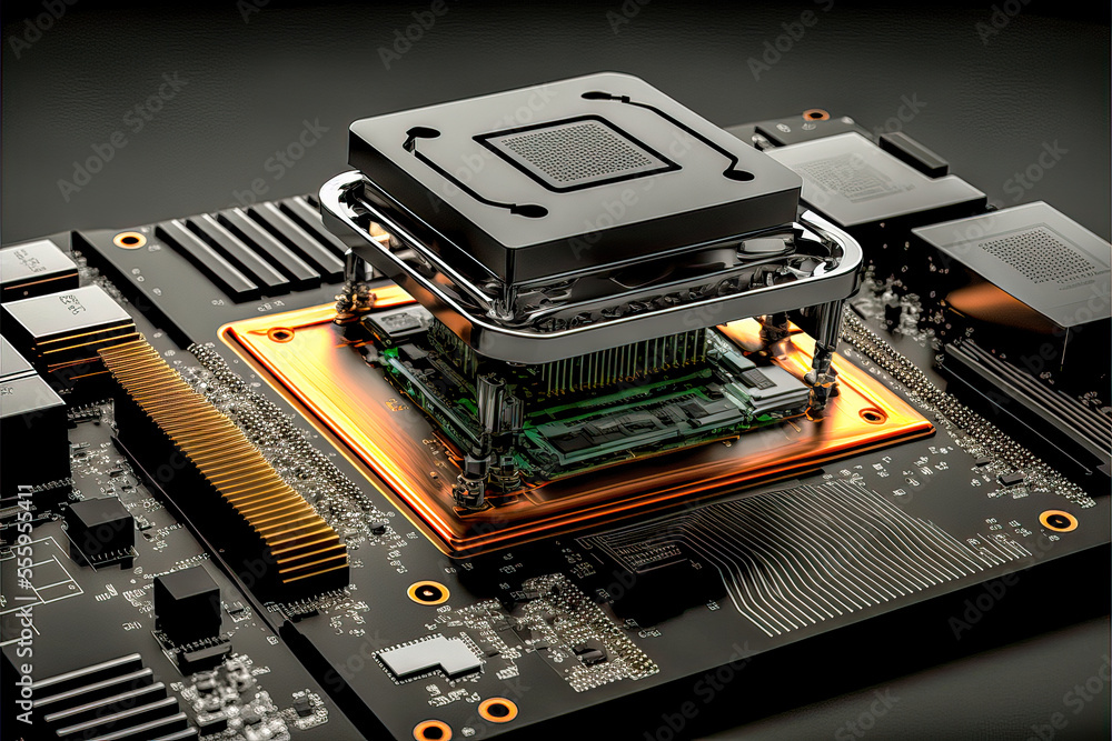 Computer 4.5 CPU Motherboard New Technologie Microcomputer Chip ...