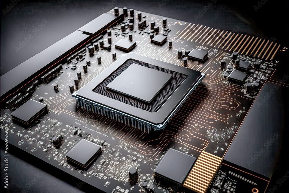 Computer 4.5 CPU Motherboard New Technologie Microcomputer Chip ...