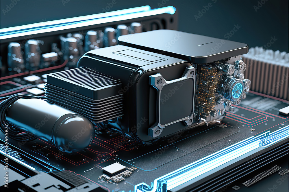 Computer 4.5 CPU Motherboard New Technologie Microcomputer Chip ...