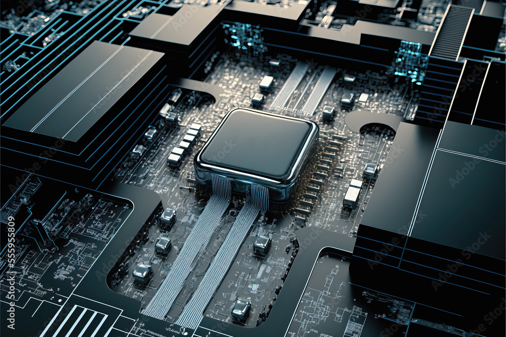 Computer 4.5 CPU Motherboard New Technologie Microcomputer Chip ...