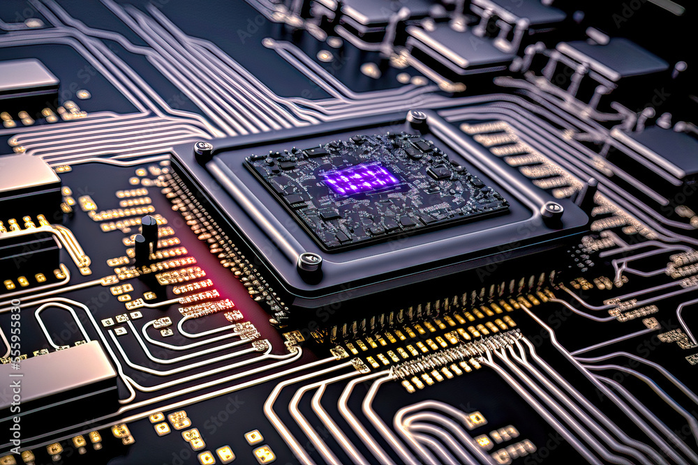 Computer 4.5 CPU Motherboard New Technologie Microcomputer Chip ...