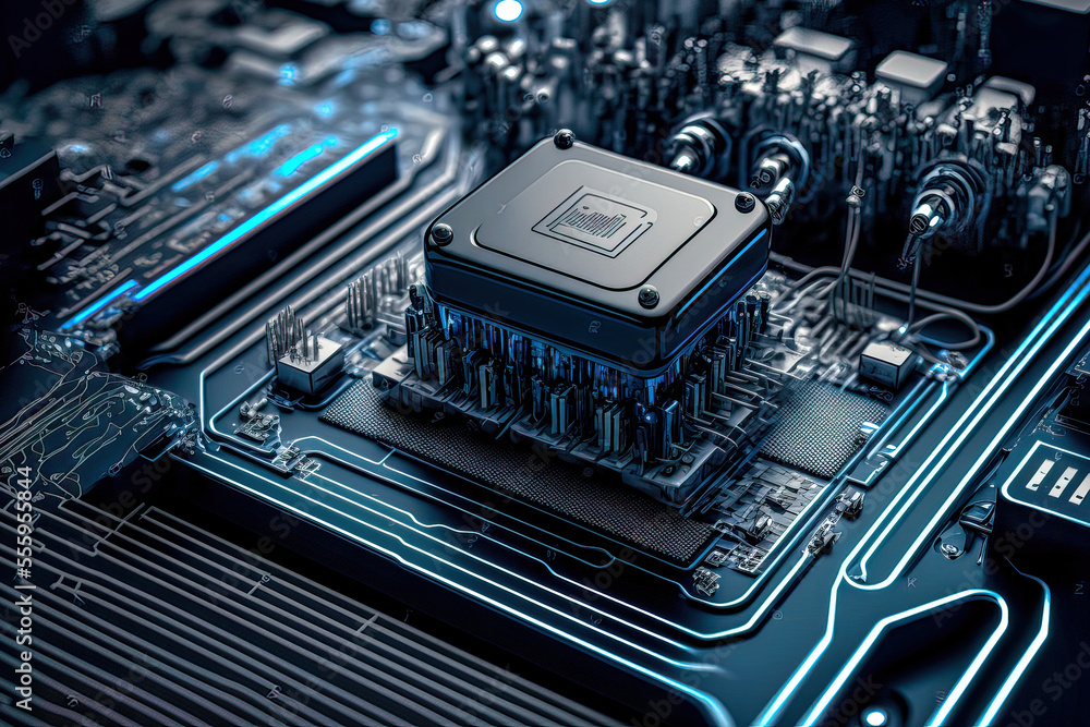 Computer 4.5 CPU Motherboard New Technologie Microcomputer Chip ...