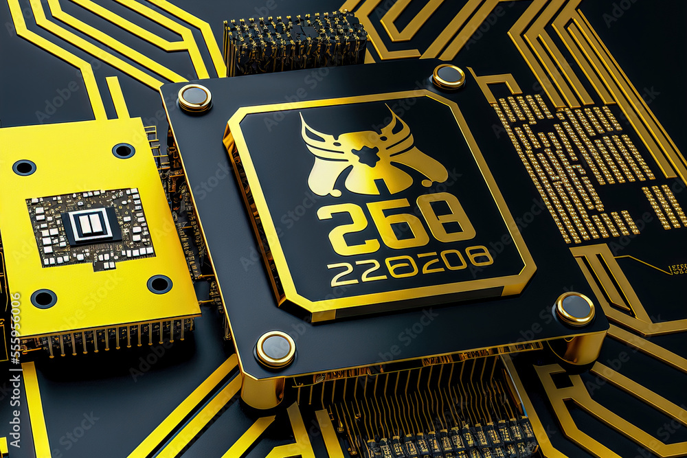 Computer 4.5 CPU Motherboard New Technologie Microcomputer Chip ...