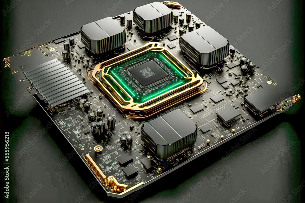 Computer 4.5 CPU Motherboard New Technologie Microcomputer Chip ...