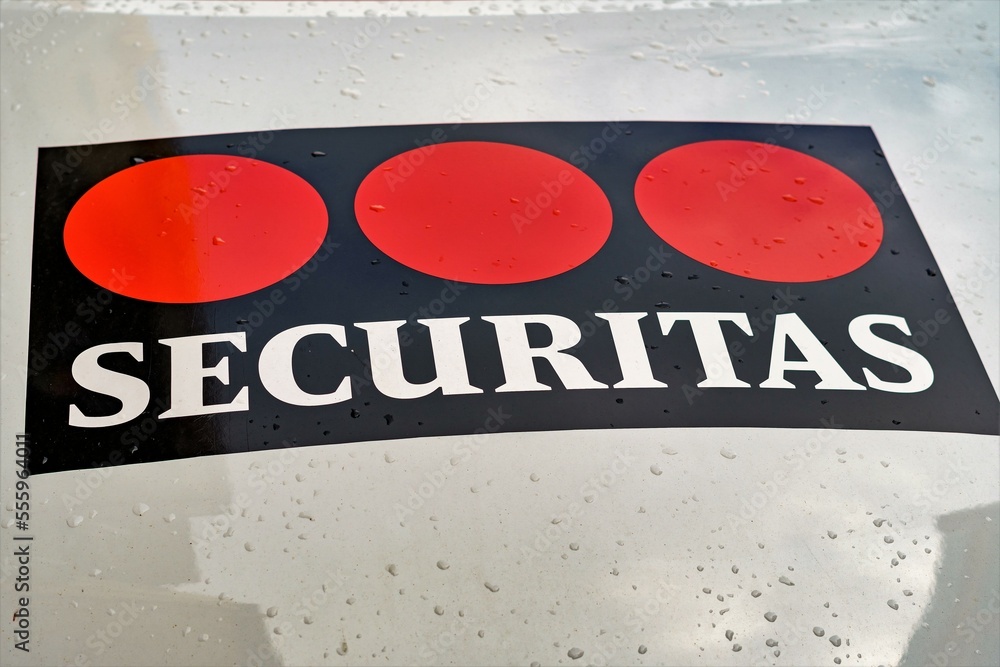 Barcelona, Spain-December 4, 2022. Logo of Securitas Direct, a security ...