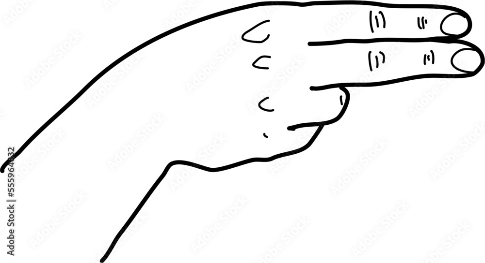 german signs language fingeralphabet Buchstabe h (DGS) Stock Vector ...