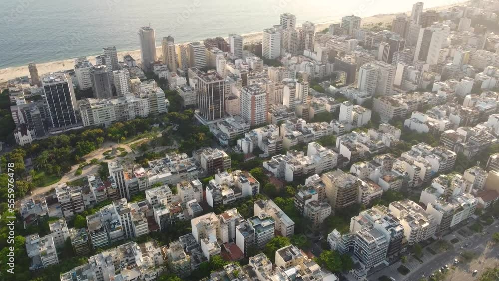 Rich Neighborhood Leblon in Rio De Janeiro Near the Beach and Mountain ...