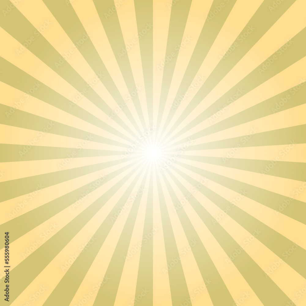 Sunlight rays background. Yellow burst background. Vector illustration ...