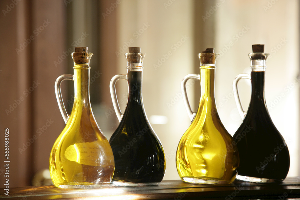 Bottles of Oil Stock Photo | Adobe Stock