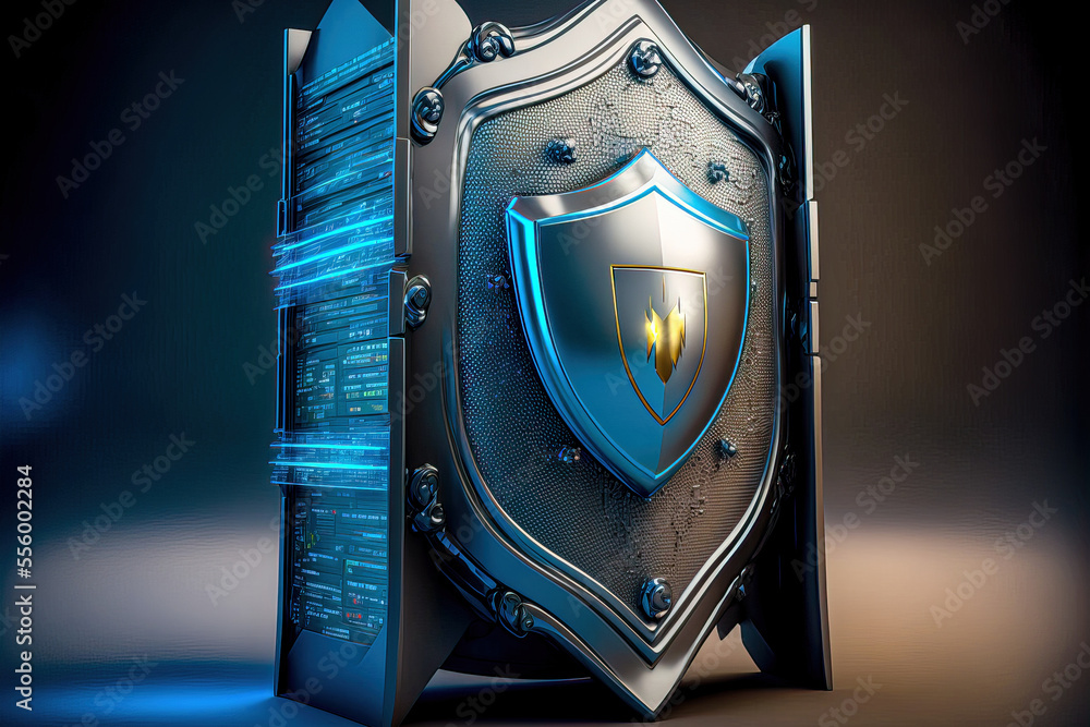 Data Security Data Protection 3D-Icon Cyberscurity and Internet ...