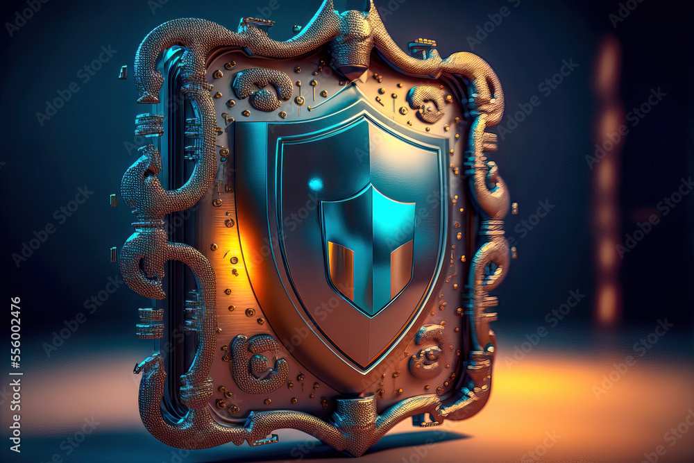 Data Security Data Protection 3D-Icon Cyberscurity and Internet ...