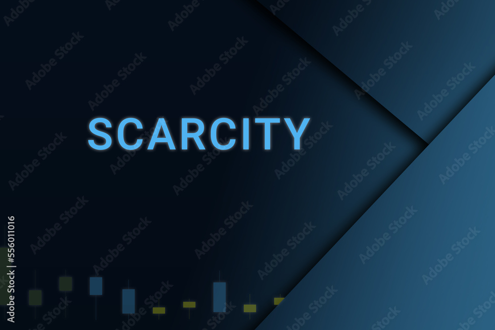 scarcity background. Illustration with scarcity logo. Financial ...