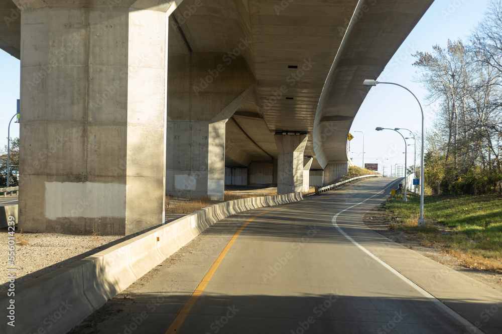 Highway road with bridges and infrastructure Stock Photo | Adobe Stock