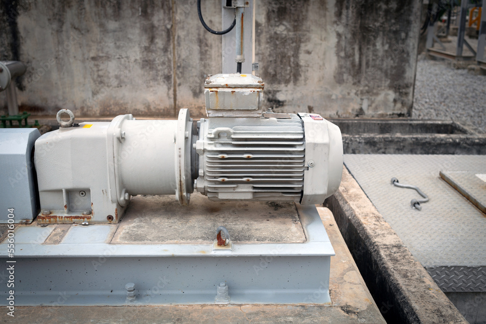 a centrifugal pump installed in an oil refinery or chemical facility ...