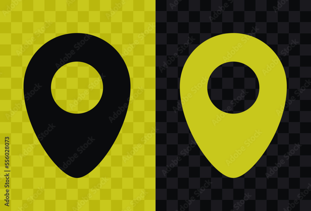 Pinpoint, high quality vector silhouette icon. Pinpoint icon silhouette ...