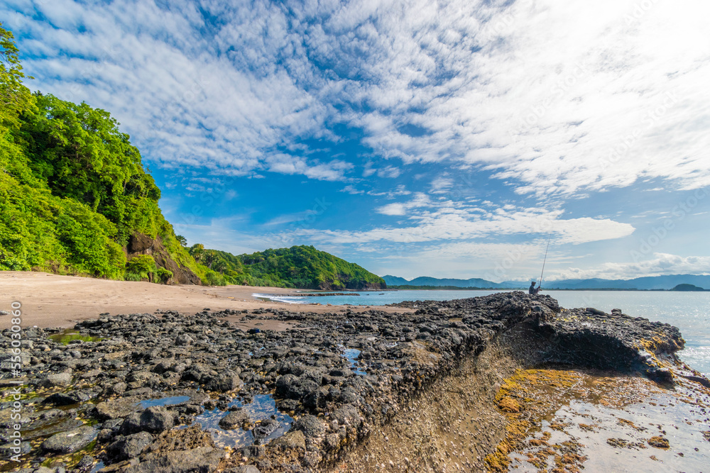 Landscape of Tanjung Papuma beach in Jember, the most beautiful beaches ...