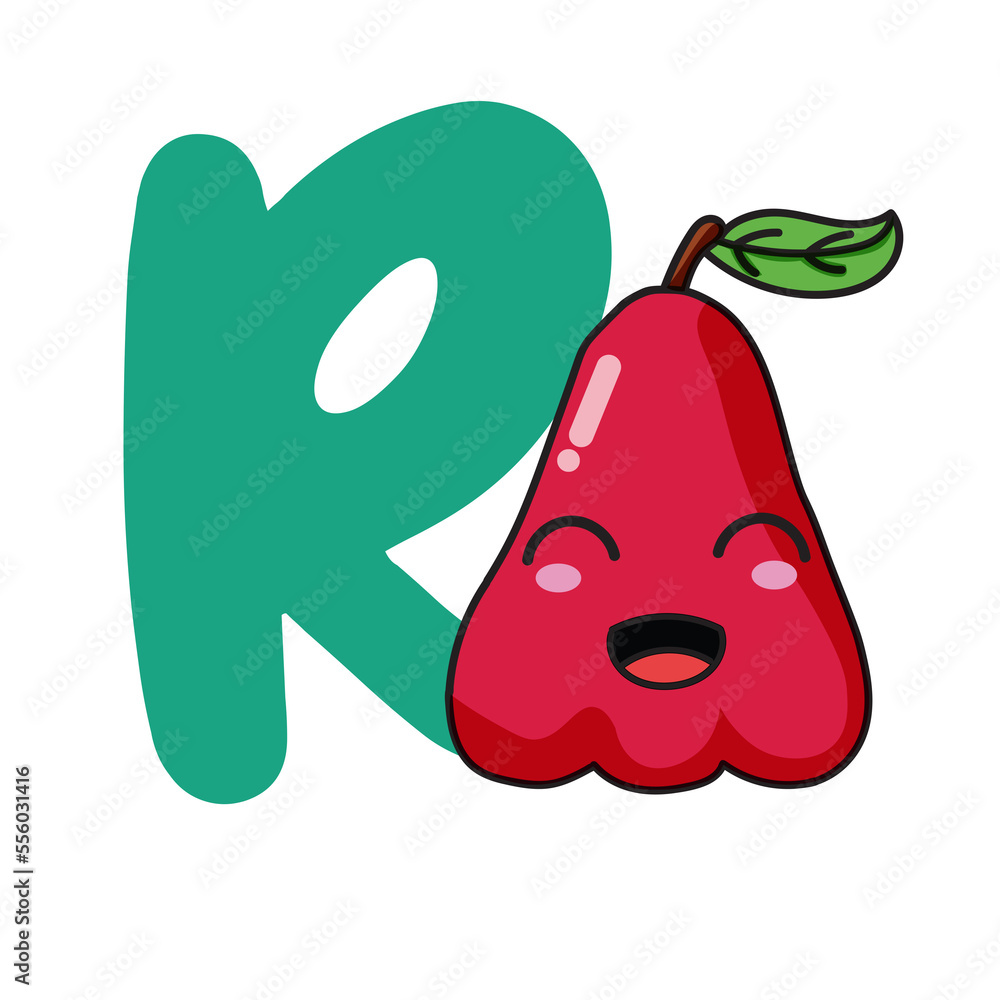 Fruit Alphabet Clip Art, Fruit A to Z Clipart, Cute a-z Clipart ,Clip ...