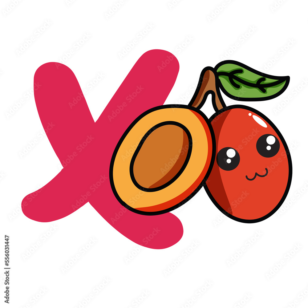 Fruit Alphabet Clip Art, Fruit A to Z Clipart, Cute a-z Clipart ,Clip ...