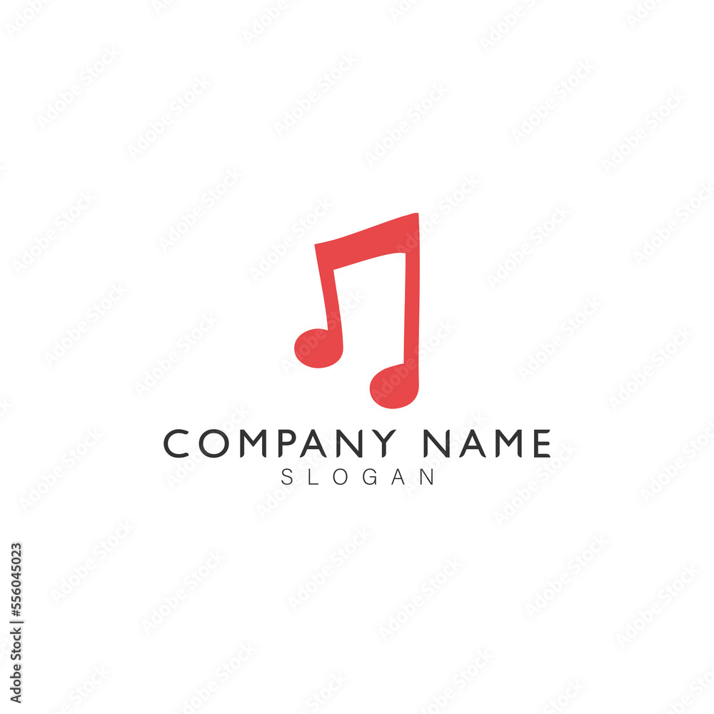 Music note symbols logo and icons template Stock Vector | Adobe Stock