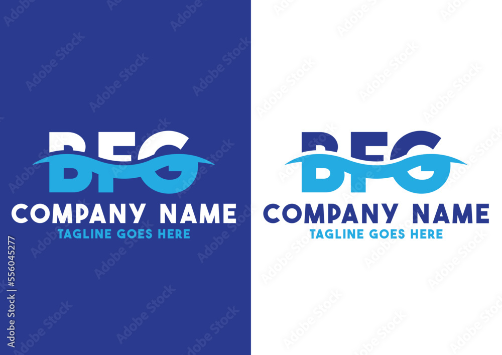 Letter BFG logo design template, BFG logo Stock Vector | Adobe Stock