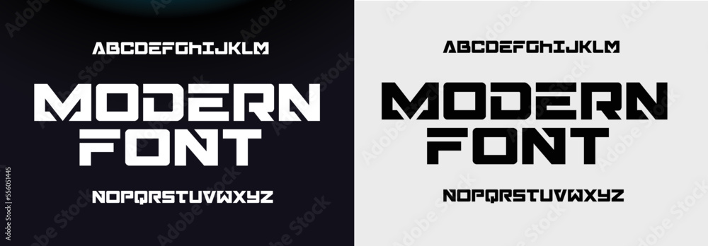 Futurism style alphabet. Thin segment line font, minimalist type for ...