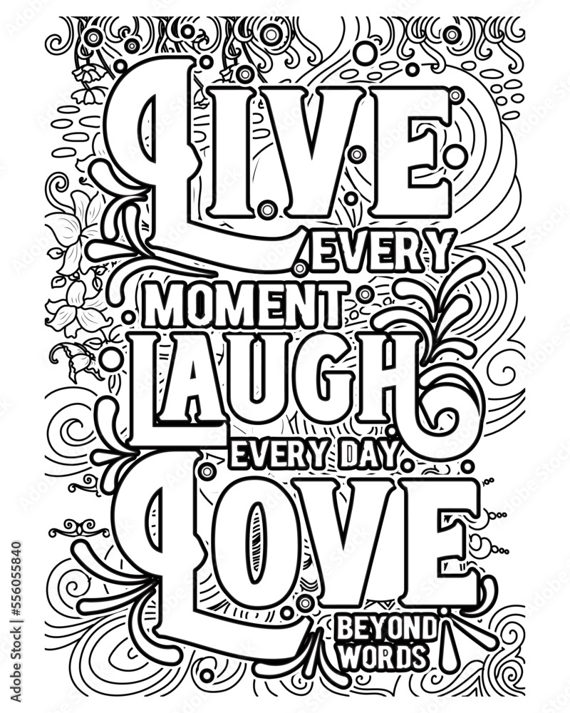 motivational quotes coloring book pages.inspirational quotes coloring ...