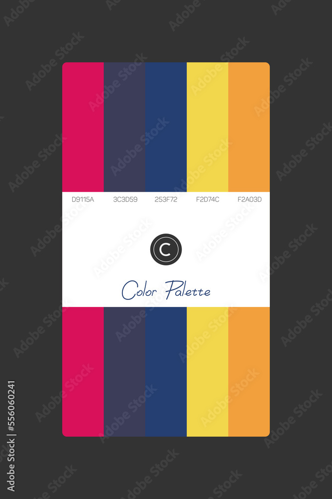 Color Palette design for web, ui, ux, graphic design. Stock Vector ...