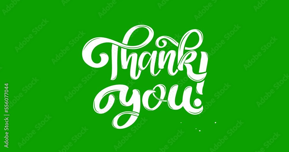 Thank You animation, is suitable for celebrations, wishes, events ...