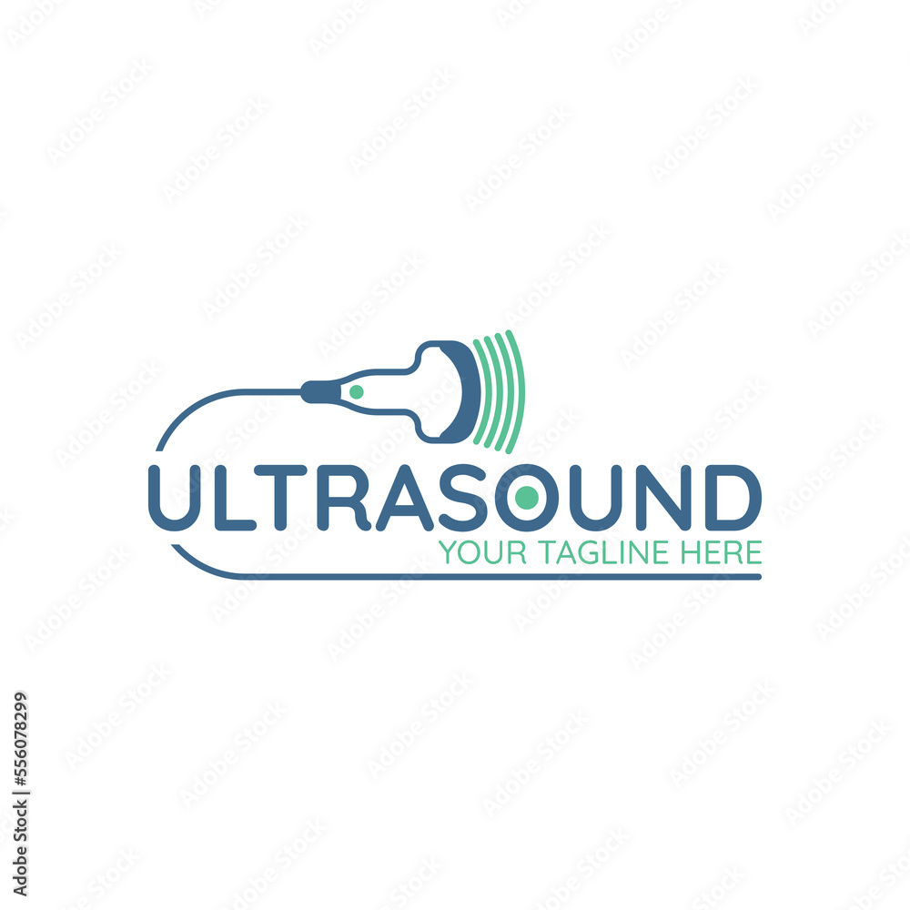 Ultrasound logo vector, suitable for health and medical. Stock Vector ...