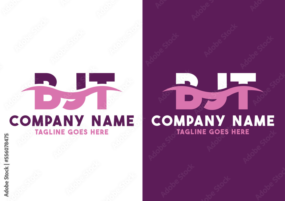 Vetor de Letter BJT logo design template, BJT logo do Stock | Adobe Stock