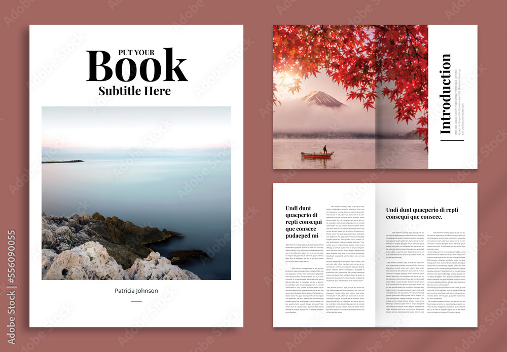 Book Brochure Layout Stock Template | Adobe Stock