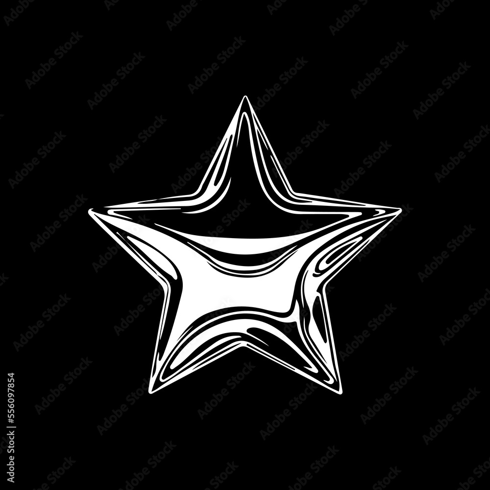 vector star silhouette illustration concept Stock Vector | Adobe Stock