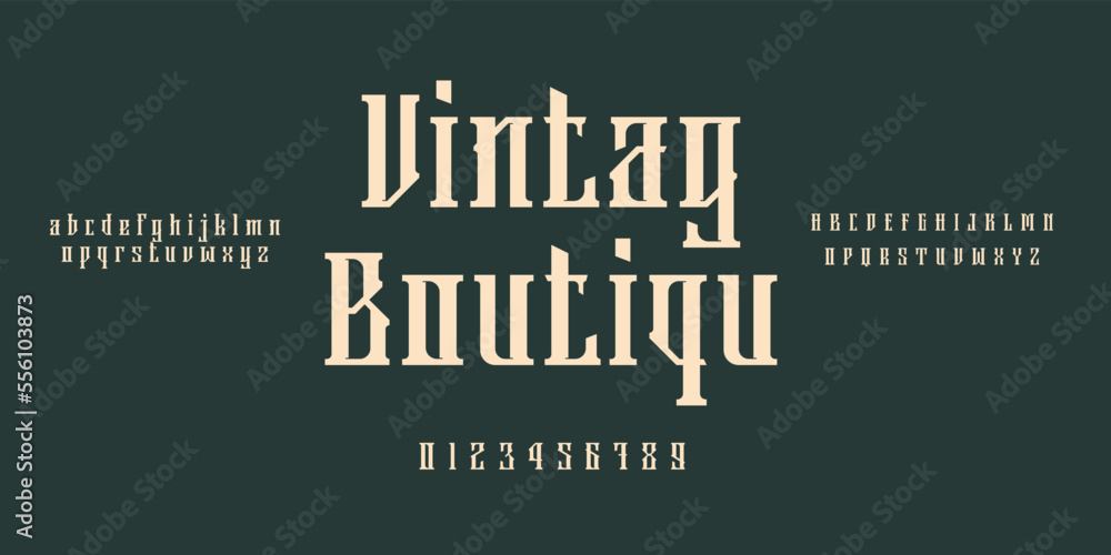 Elegant and modern serif alphabet letters font and number, modern serif ...