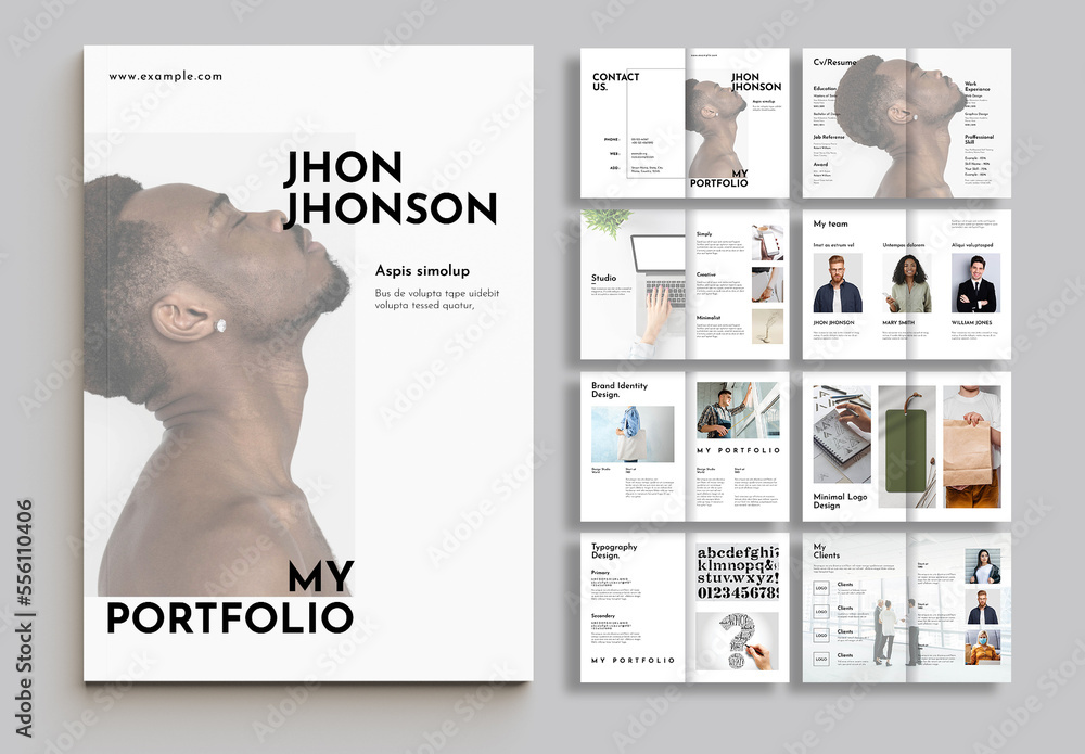 My Portfolio Layout Stock Template | Adobe Stock