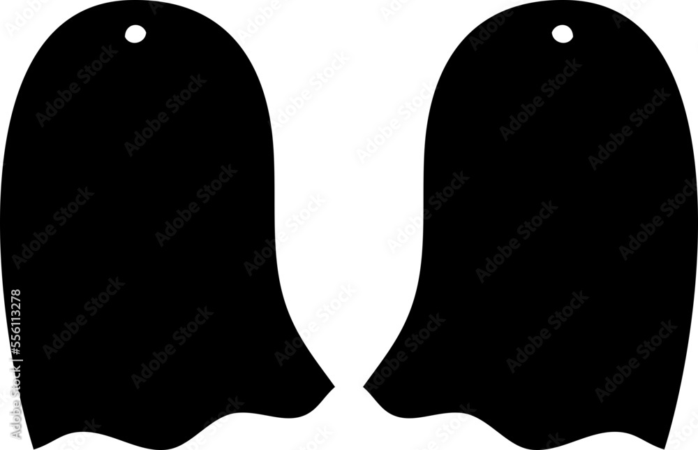 casper ghost earrings svg vector cutfile for cricut and silhouette ...