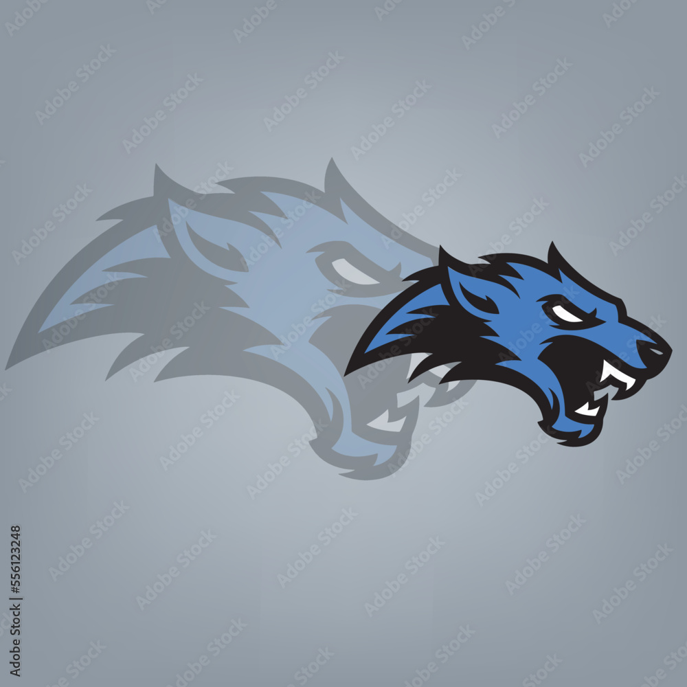 wolf vector illustrations, angry wolf vector, wolf icons, Wolf Vintage ...