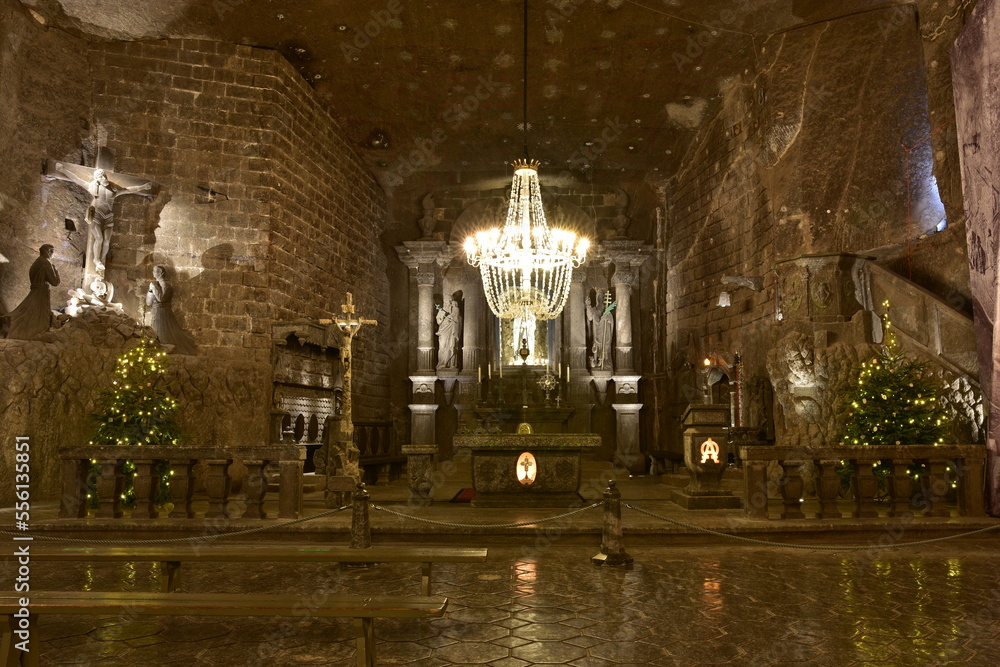 Kopalnia Soli Wieliczka, Kaplica św Kingi, obiekt UNESCO, Polska ...