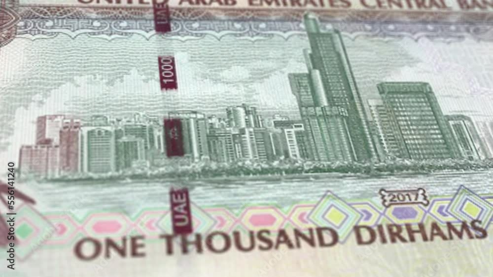 United Arab Emirates dirham 1000 Banknotes, One Thousand United Arab ...