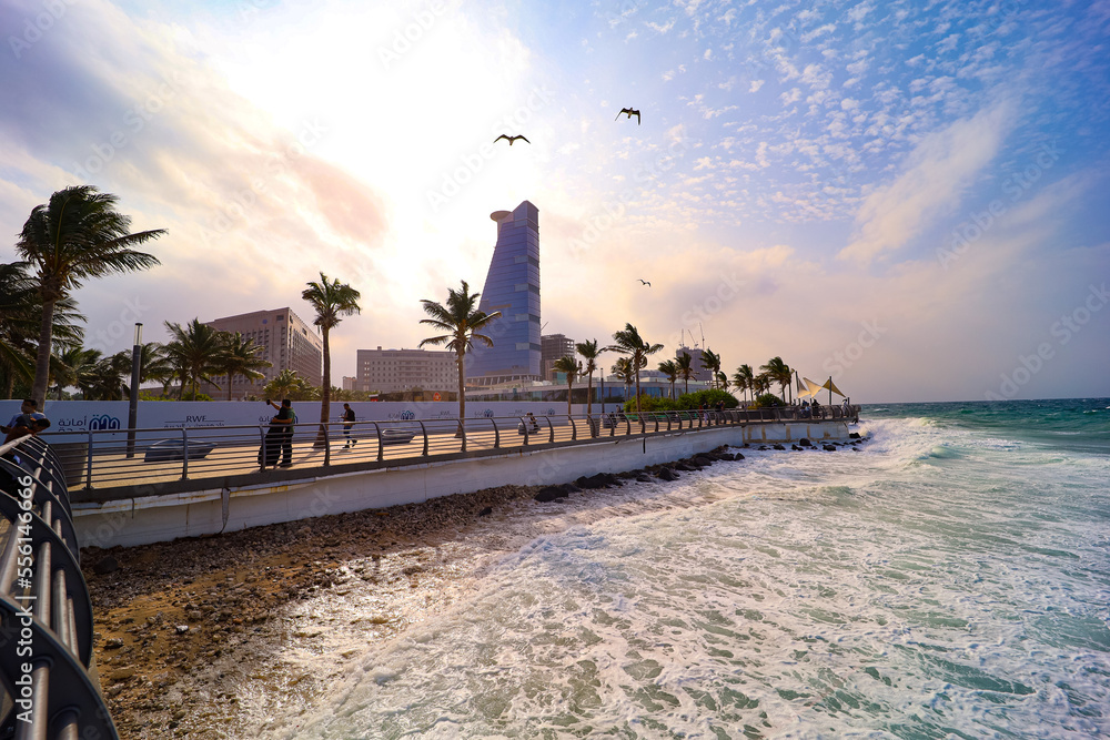 Jeddah beach Saudi Arabia - Red Sea corniche View , Waterfront Stock ...