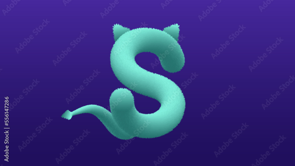 Alphabet collection fos children's party celebrations. 3D handcrafted ...