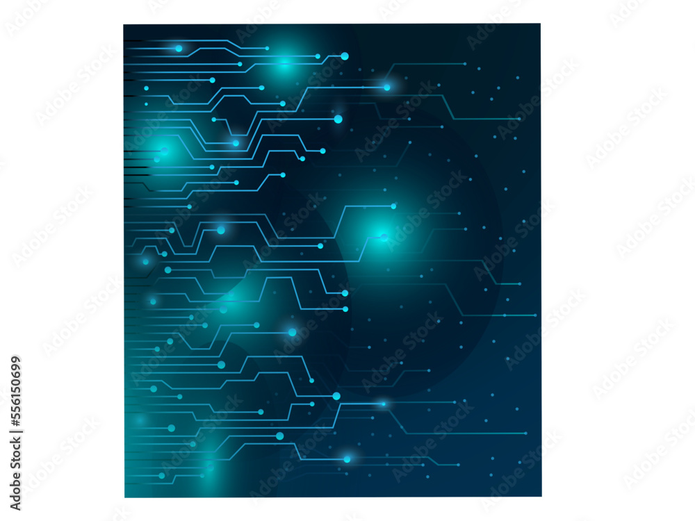 Free Vector, Blue abstract technology background motherboard design ...