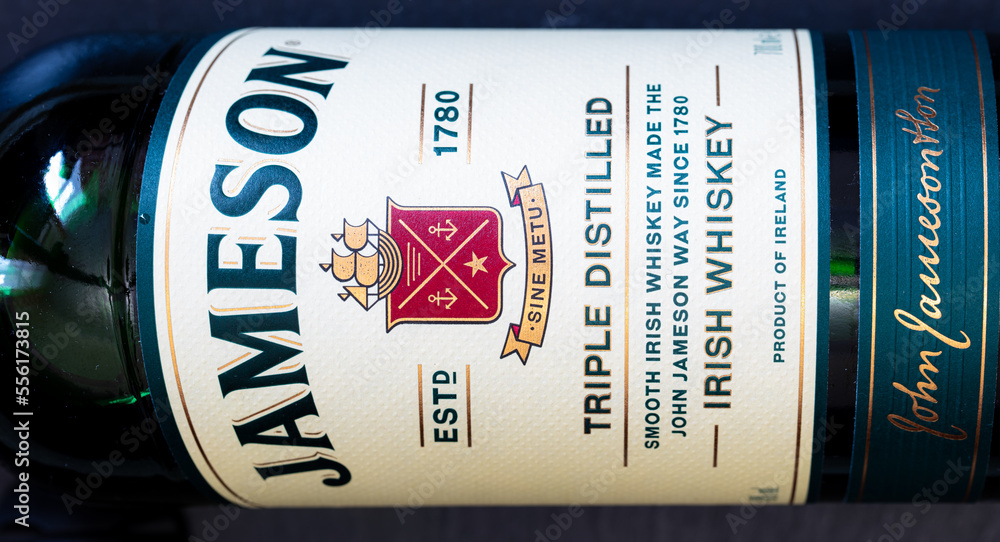 Jameson Irish Whiskey Label