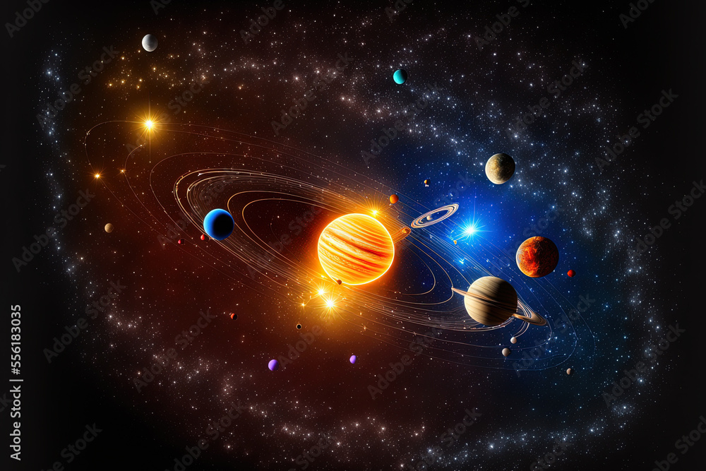 Bright Stars In Solar System